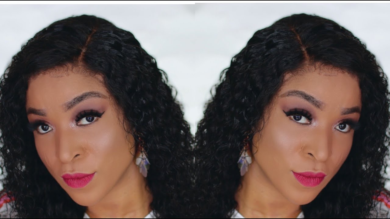 What Lace? How To Slay A Lace Frontal Wig Ft Evawigs curls - YouTube