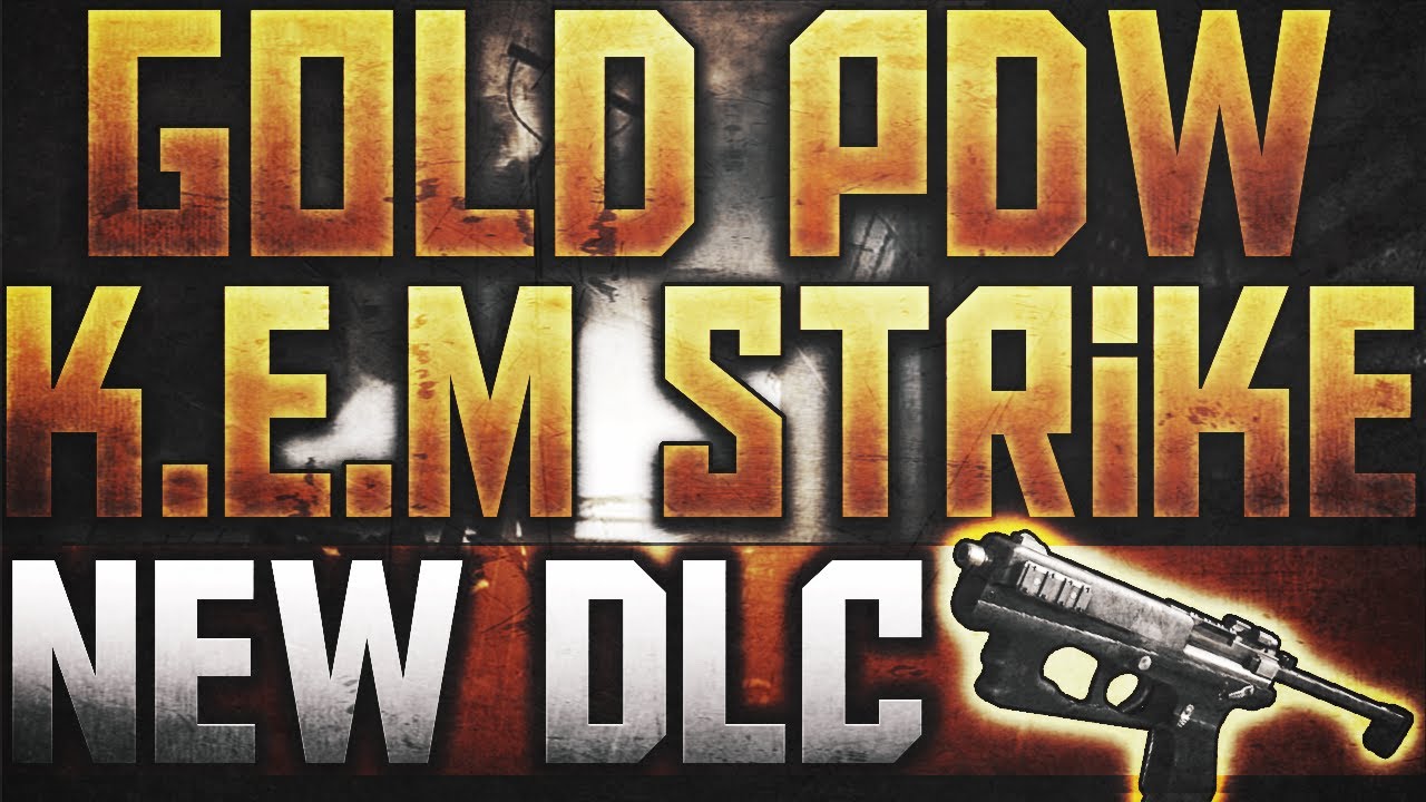 Unique Gold PDW Pistol K.E.M Strike! New Call of Duty DLC Gun! - YouTube