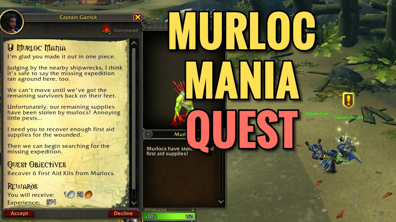 Murloc Mania Quest (WoW TWW, Exile's Reach) - YouTube