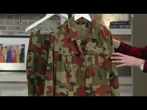 G.I.L.I. Camo Printed Anorak Jacket on QVC