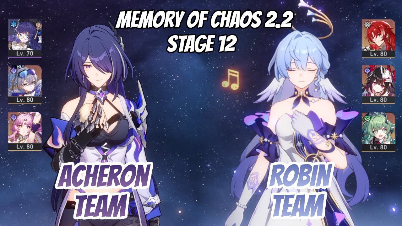 Acheron Team & Robin x Argenti Memory of Chaos Stage 12 (3 Stars ...