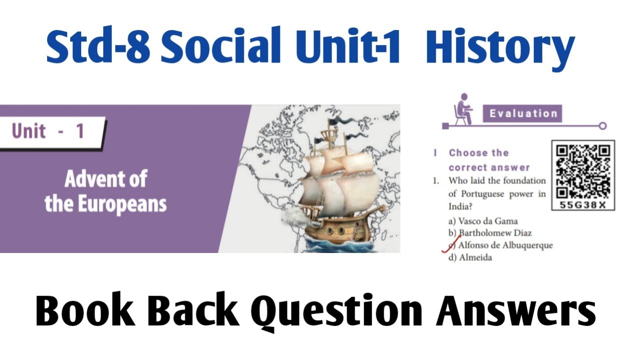 8th Std Social Unit 1 History Book Back Answers | Advent of the ...