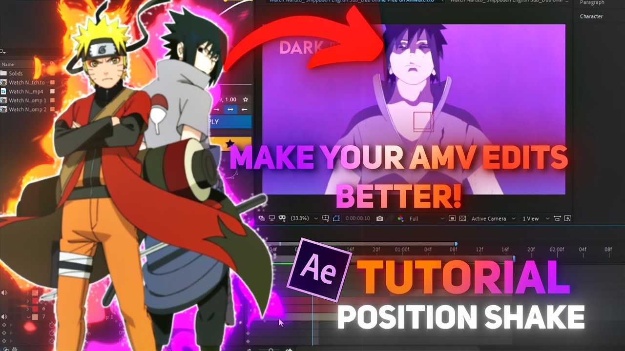 Use This To Make Your Edits Better 🖤🔥| Dark 暗's Position Shake - After Effect AMV Tutorial ...