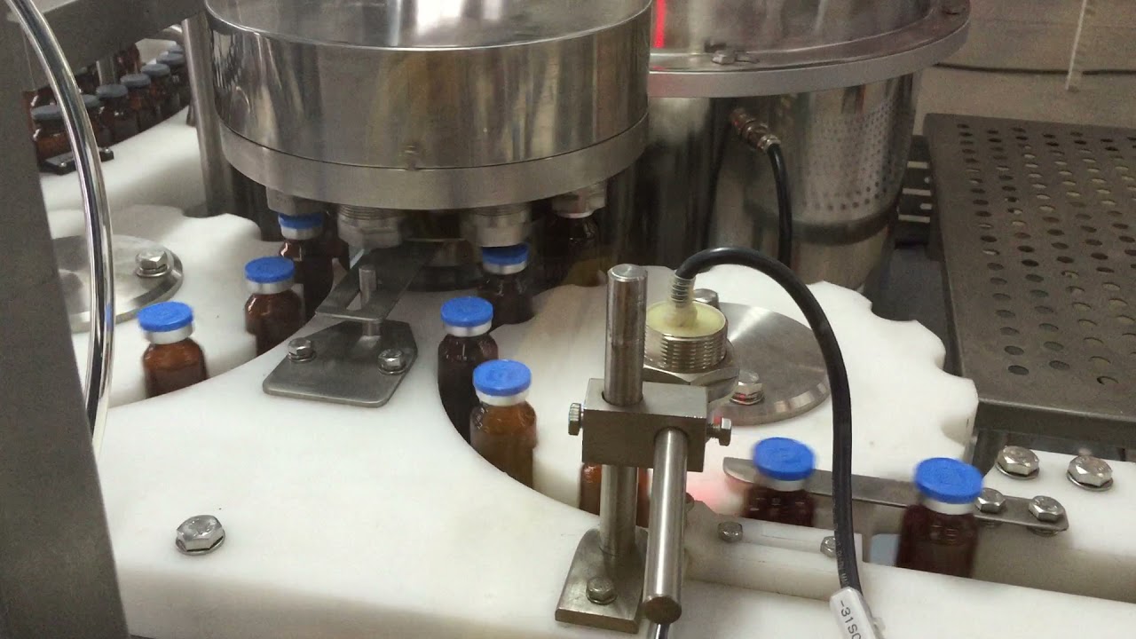 Vial capping machine - YouTube