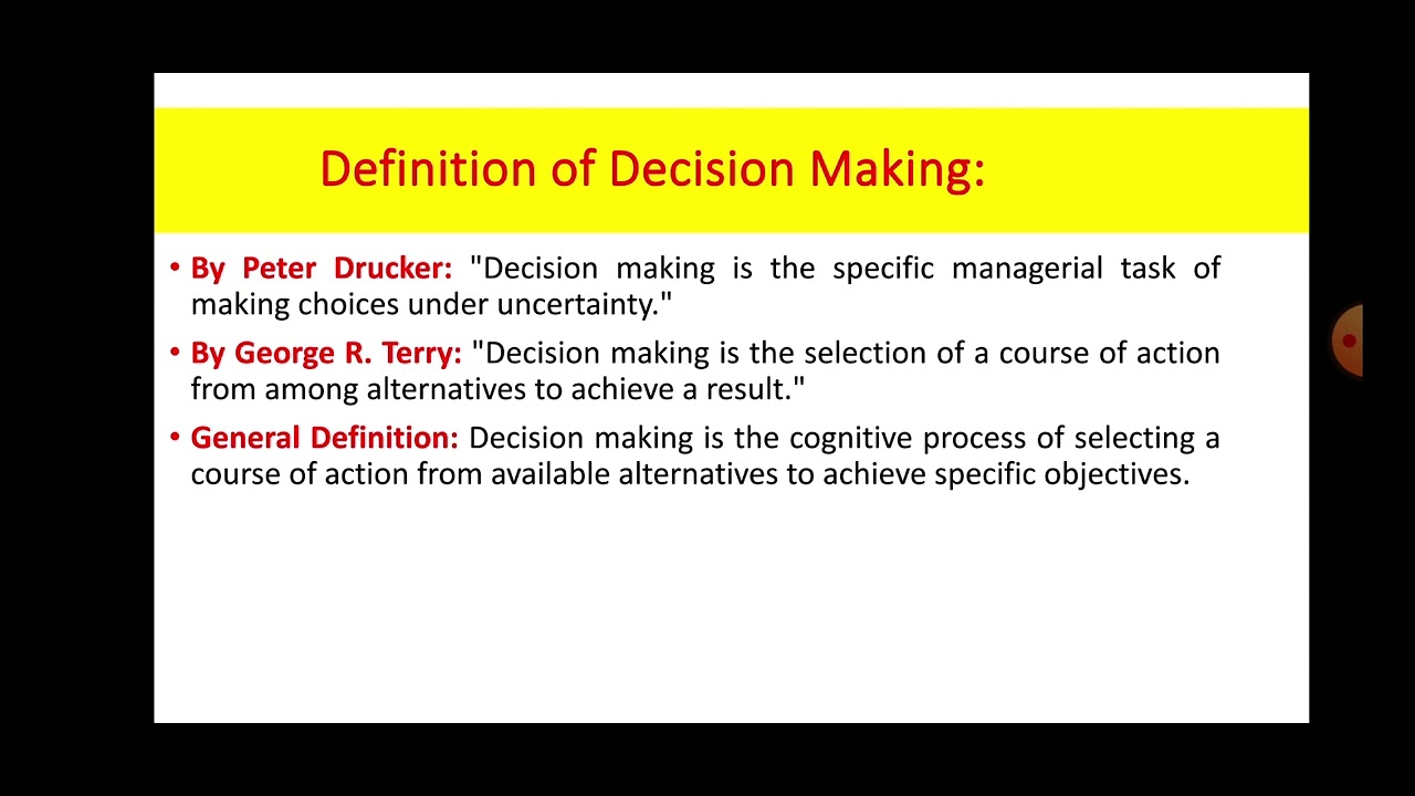#Decision making : definition, concept, and process #trending # ...
