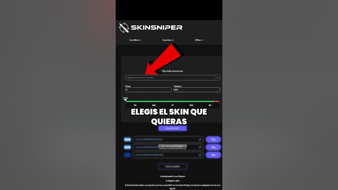¿Queres probar SKINS de CS2? SKINSNIPER #cs2 #csargentina #skins #skinsniper - YouTube