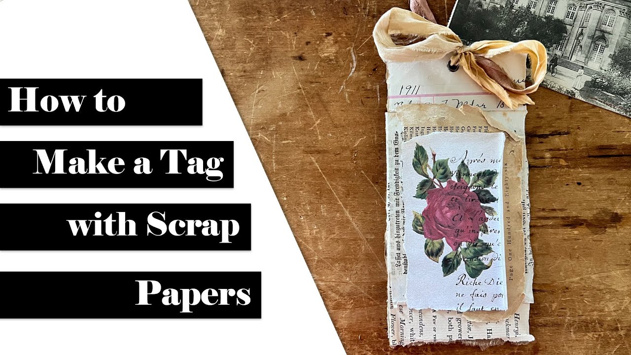 Scrap Paper Tag by Heather Naggy! - YouTube