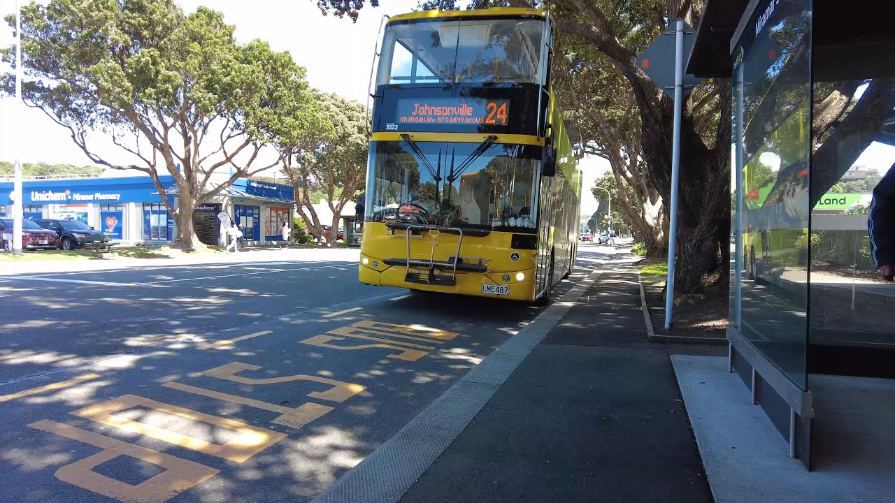 (4k) Metlink Tranzurban No.24 DOUBLE DECKER Bus trip | Miramar ...