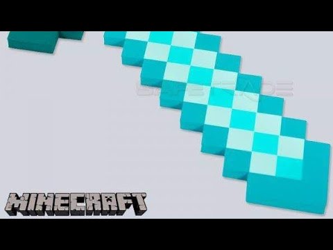 How to build a giant sword in minecraft - YouTube