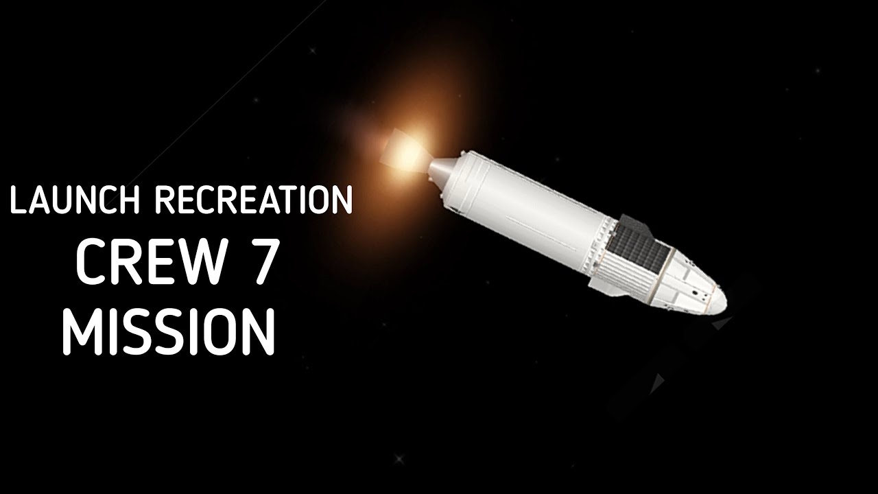 CREW 7 LAUNCH IN SFS | #spacexsfs #sfsgaming - YouTube