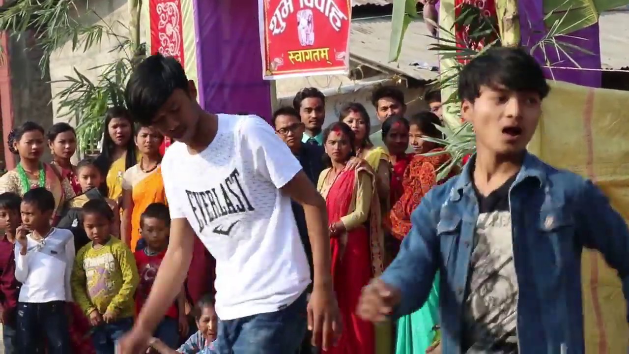 Tharu Boys Babal Dance At Wedding Ceremony - YouTube
