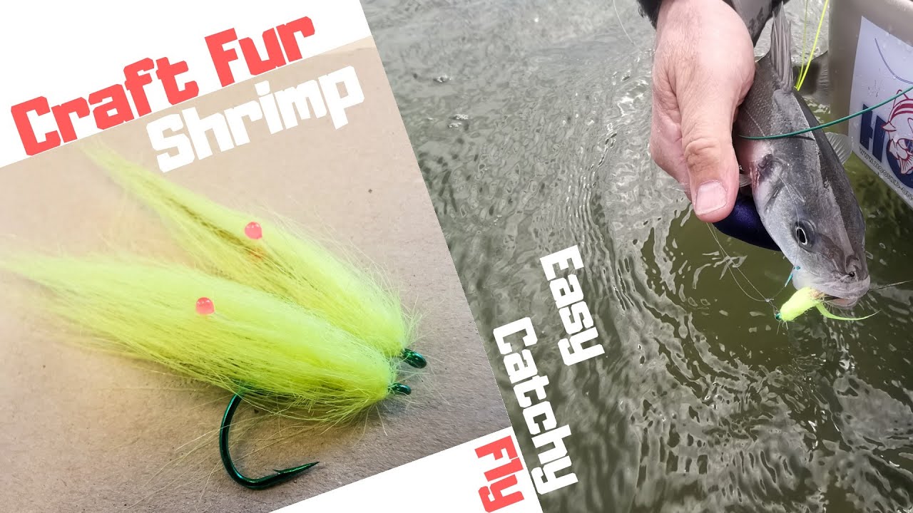 Craft Fur Shrimp - Seabass and Seatrout Fly - YouTube