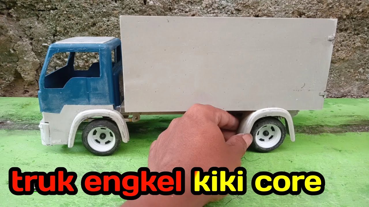 MODIF TRUK PLASTIK jadi truk engkel kiki core part_1 - YouTube