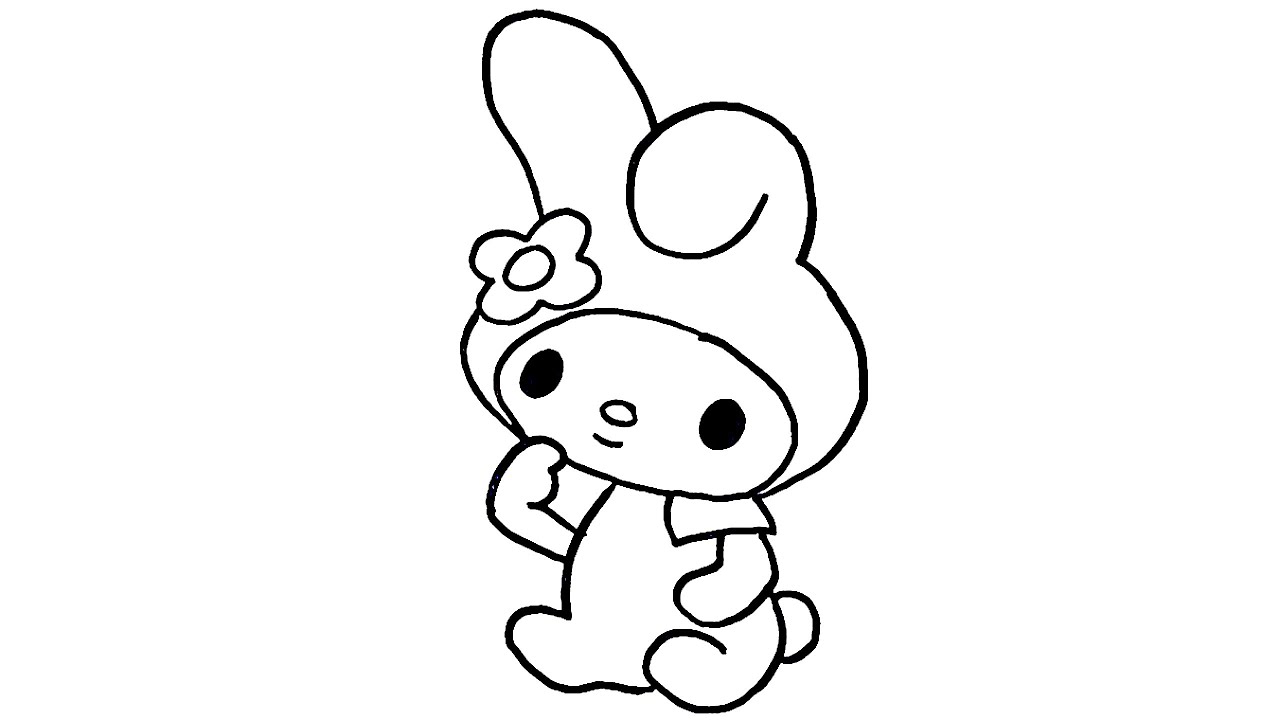How to Draw My Melody | Sanrio | Cute Easy Drawing Tutorial | Step by ...