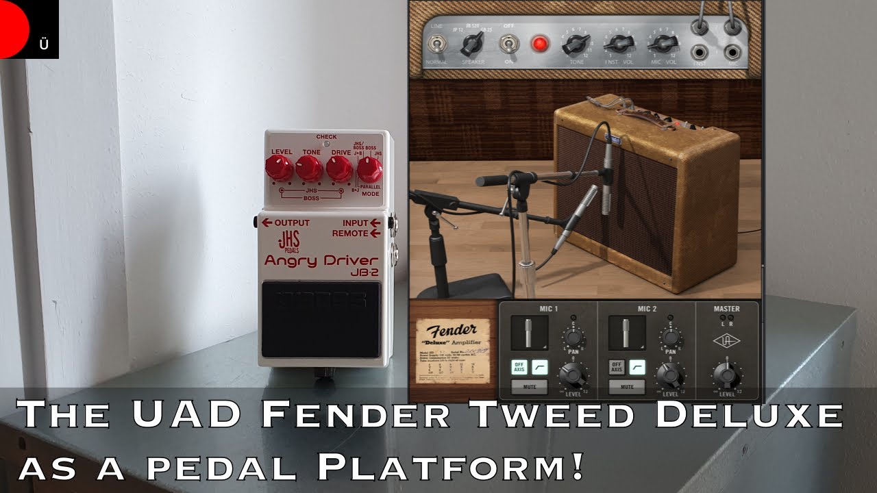 UAD Fender '55 Tweed Deluxe Plugin - A good pedal platform? - YouTube