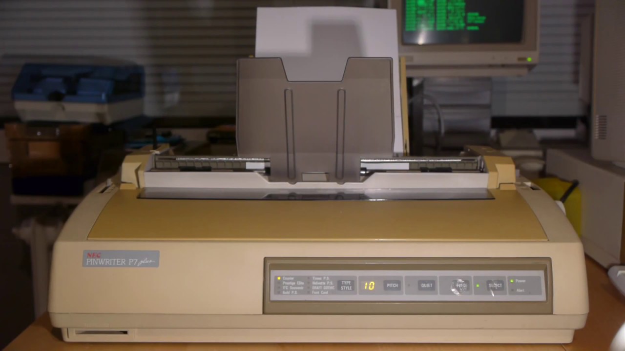 Retro Therapy: Music to my Ears - NEC Pinwriter P7plus - YouTube