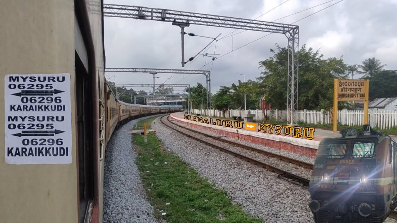 KSR Bengaluru Junction - Mysuru Junction |+| Full Train Journey |+| 16 ...