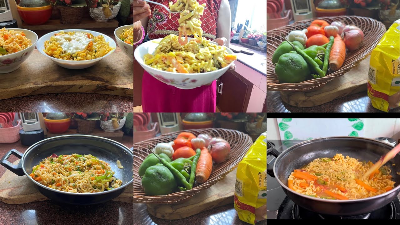 Make Vegetable Masala Maggi | 3 Different Types Of Masala Maggi Recipe ...