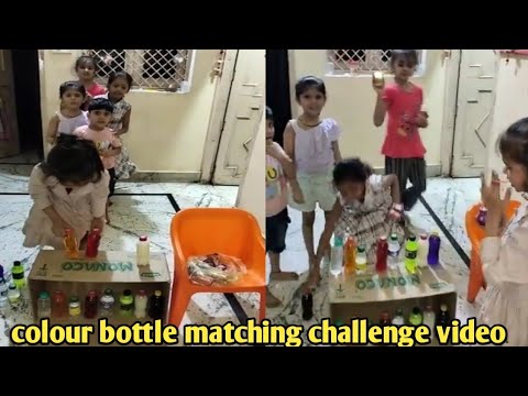 colour bottle matching challenge game video 🤣/colour bottle matching ...