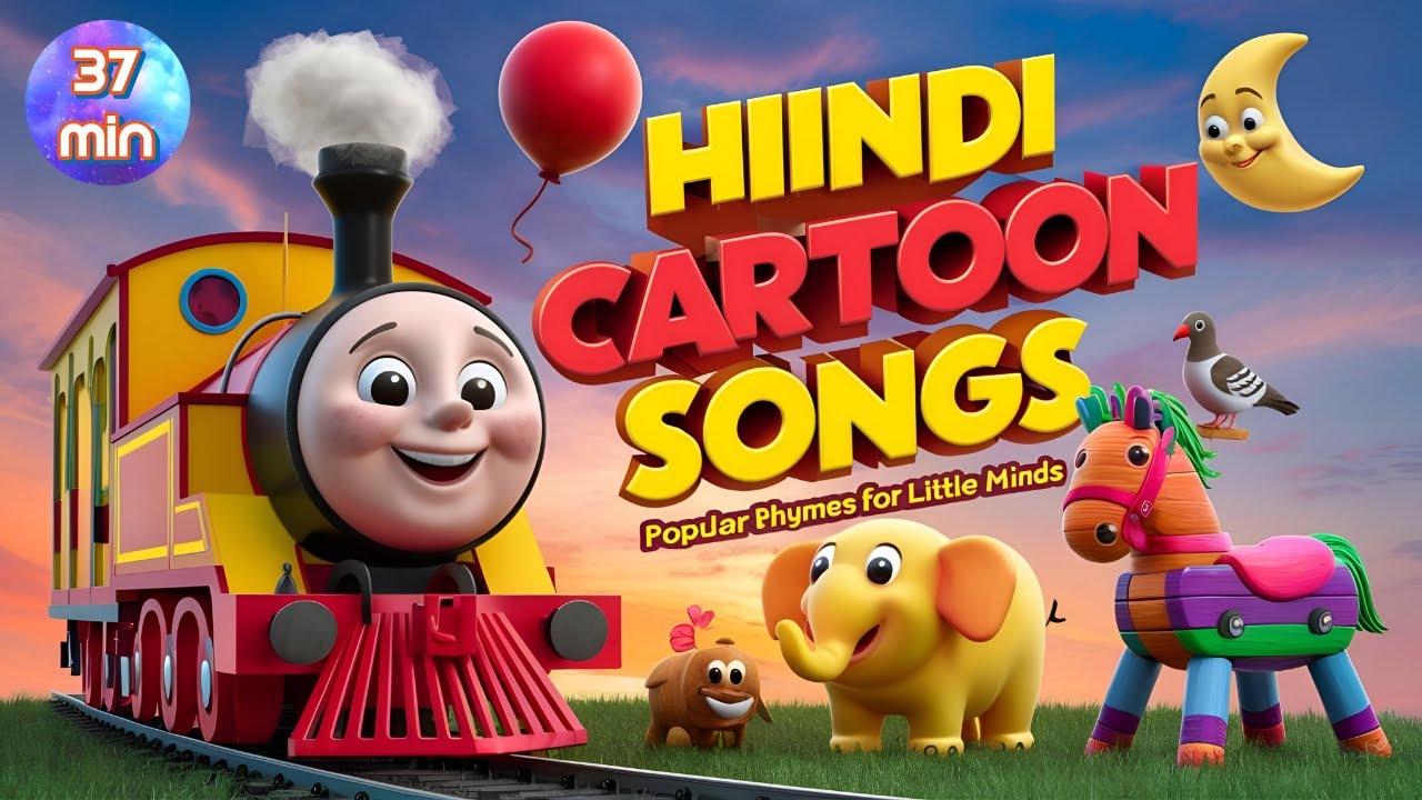 Top Hindi Cartoon Songs Compilation for Kids, Popular Nursery Rhymes ...