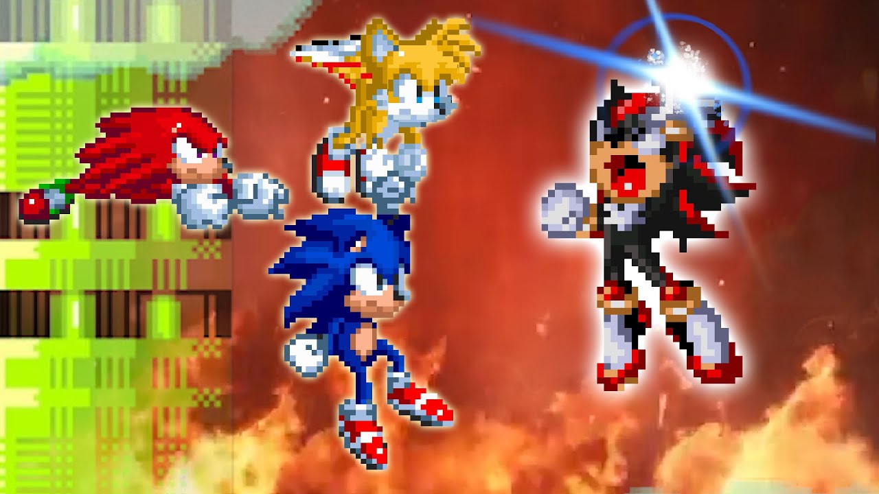 Equipo Sonic vs Shadow (Sonic 3 La película) - YouTube