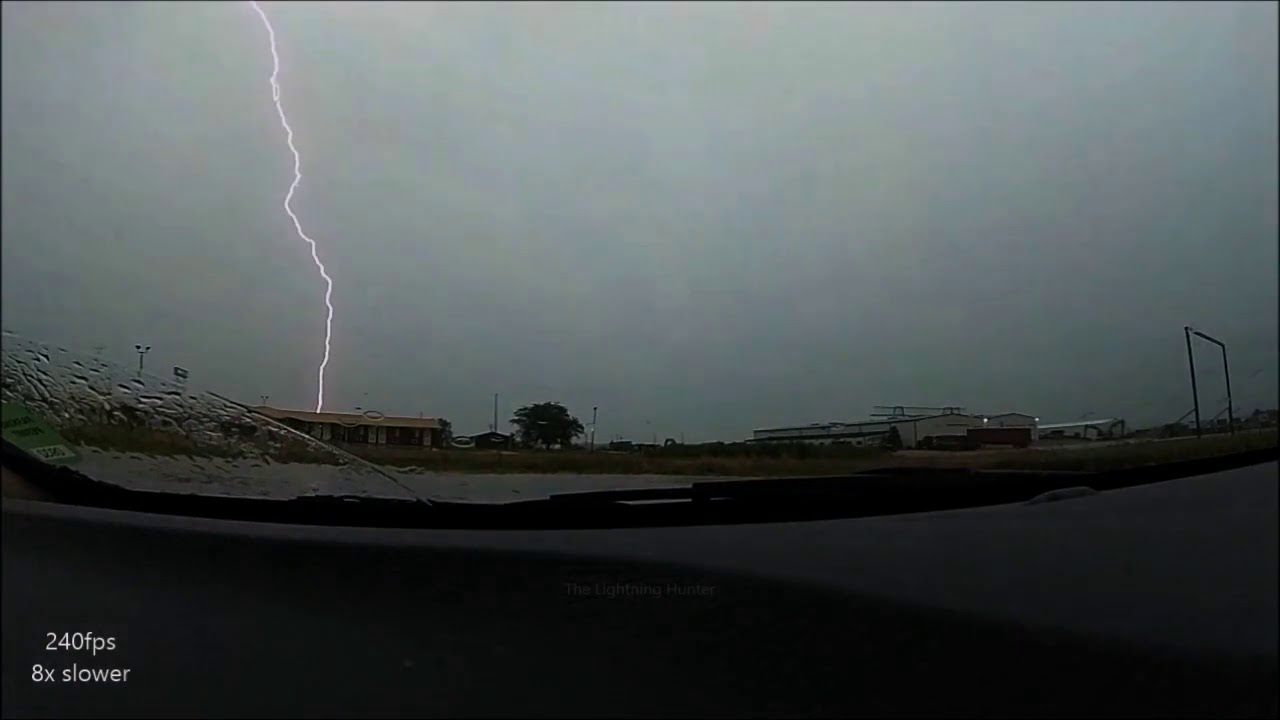 Close Positive Lightning Strike In Slow Motion -- 06/22/20 Central ...