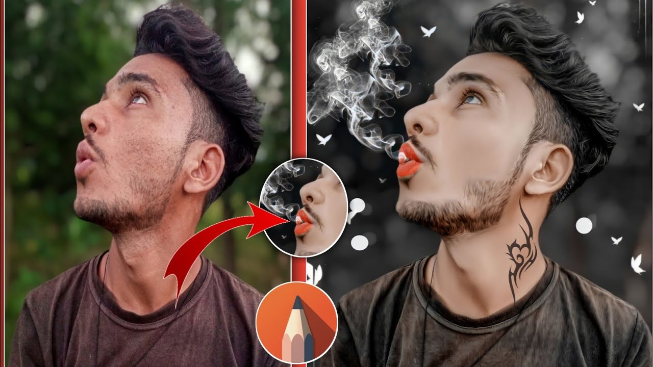 smoke photo editing kaise karen।। PicsArt smoke photo editing 2022 ...
