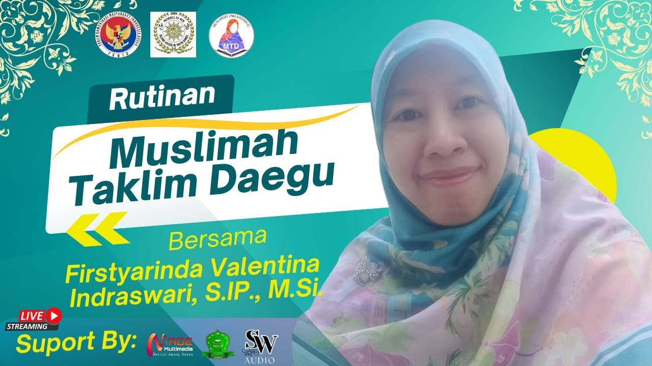 LIVE STREAMING RUTINAN MUSLIMAH TAKLIM DAEGU - YouTube