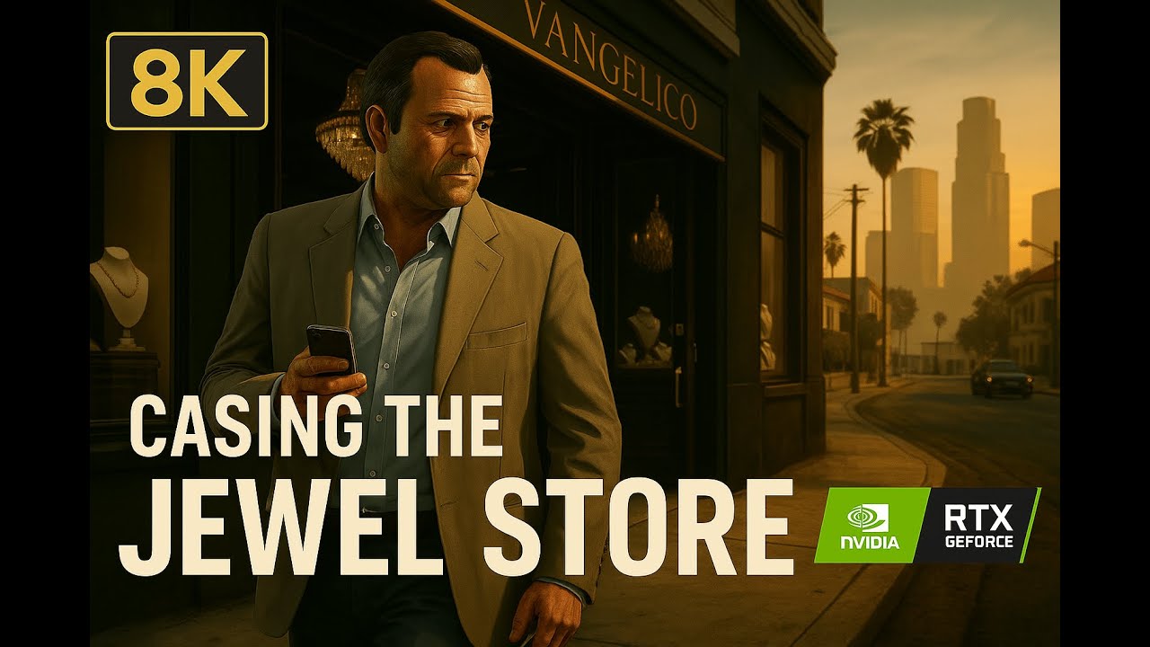 GTA V ENHANCED MISSION " CASING THE JEWEL SHOP ". - YouTube
