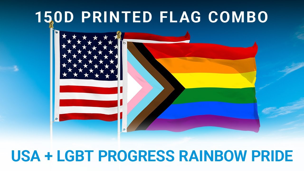 150D USA LGBT Progress Rainbow Pride Combo Video - YouTube