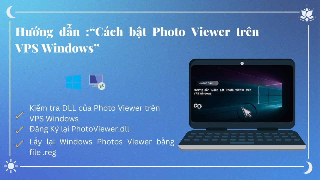 Hướng dẫn cách bật Photo Viewer trên VPS Windows - YouTube