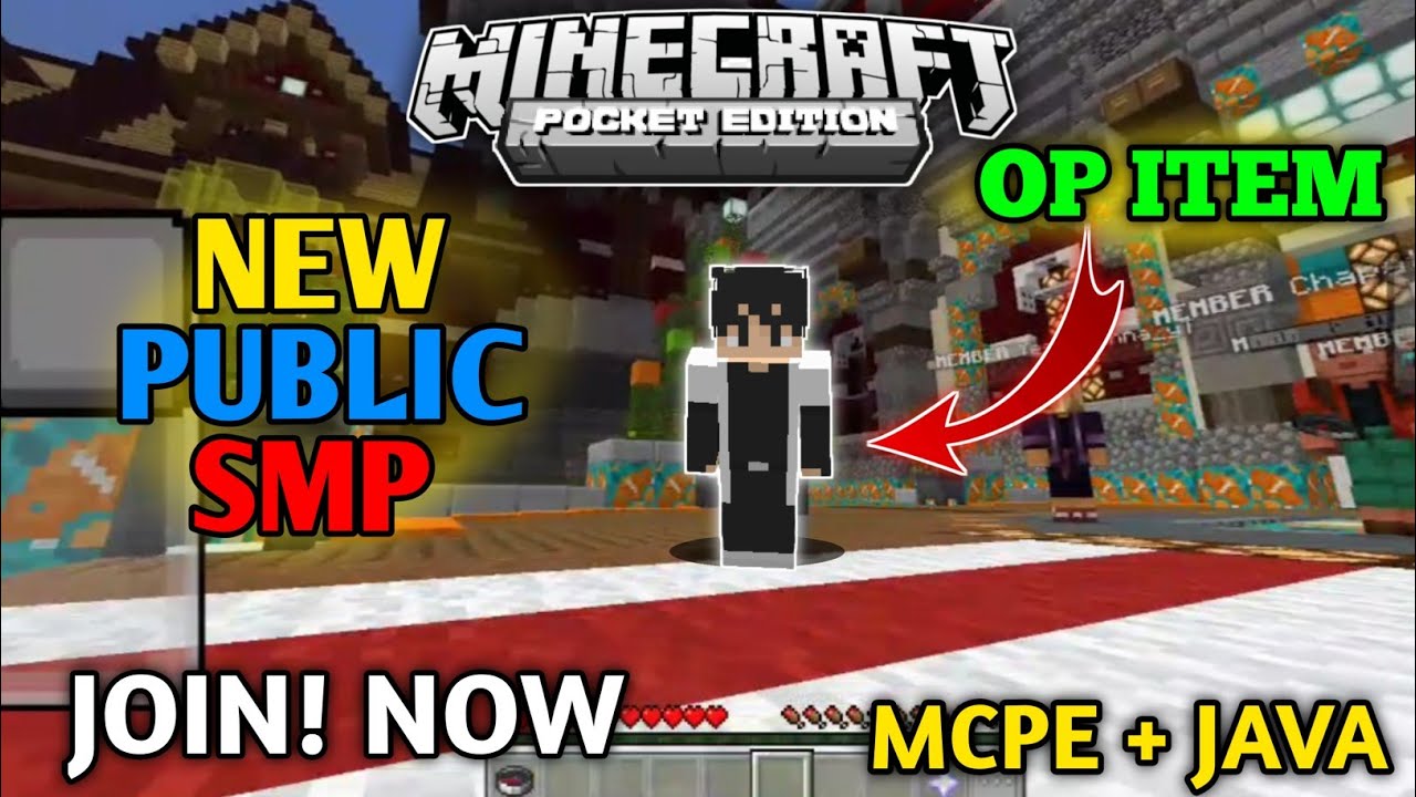 best public smp minecraft pe 1.19 24/7 | new public lifesteal smp - YouTube