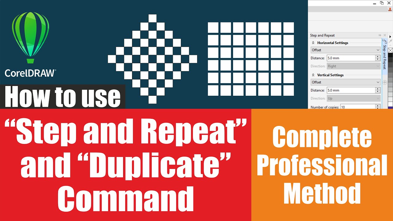 Step And Repeat Command In CorelDraw YouTube Step And Repeat Command In CorelDraw YouTube