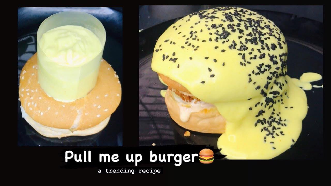 PULL ME UP BURGER | a trending recipe | zinger burger | easy recipe ...