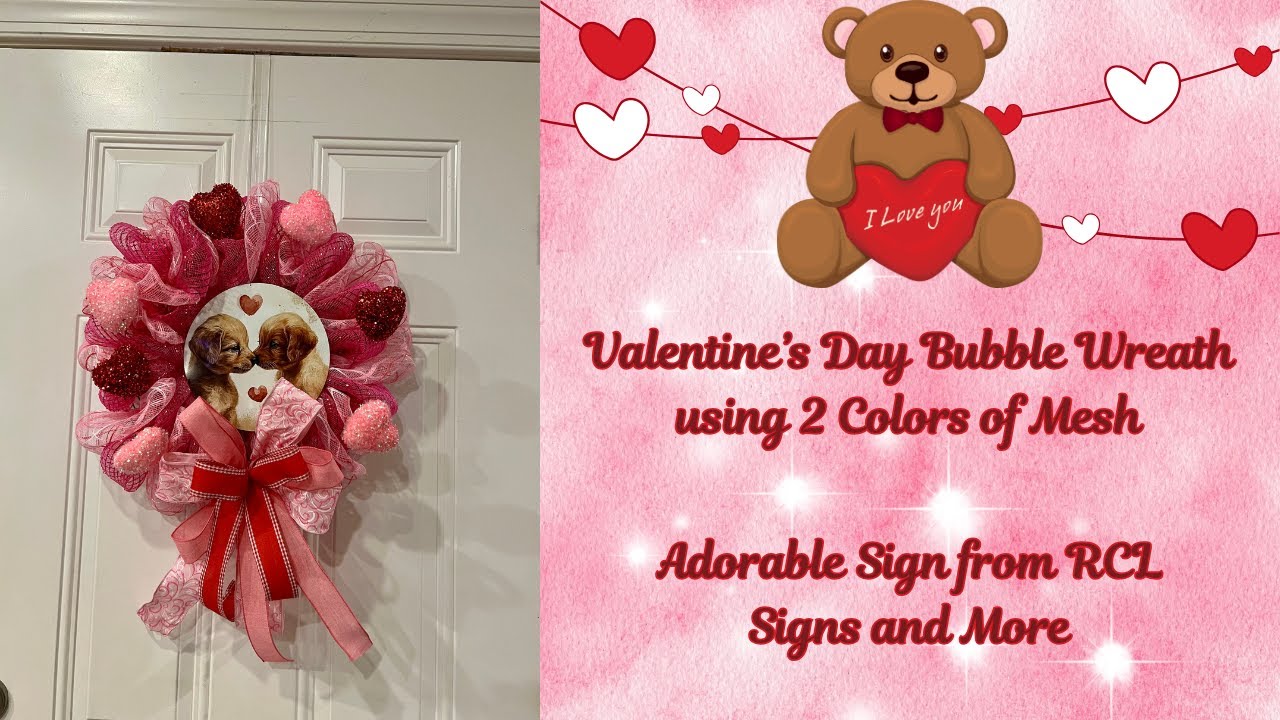 How to Make a 2 Mesh Bubble Wreath |Double Bubble Wreath Tutorial with ...