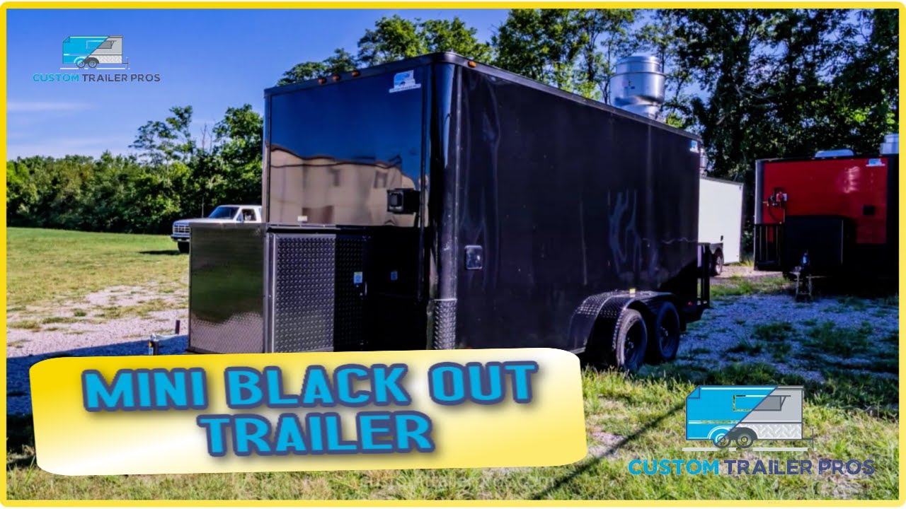 7x16 Black Out Food Trailer - YouTube