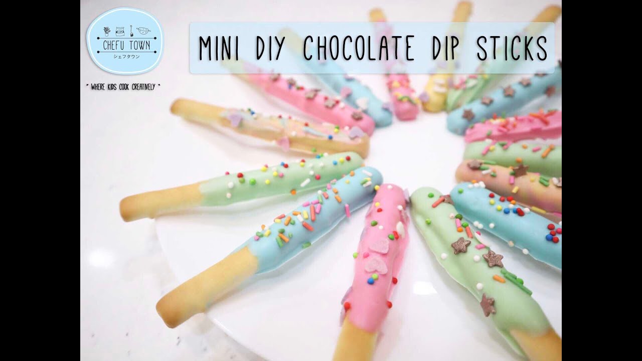 DIY Chocolate Dip Sticks by CHEFU TOWN - YouTube