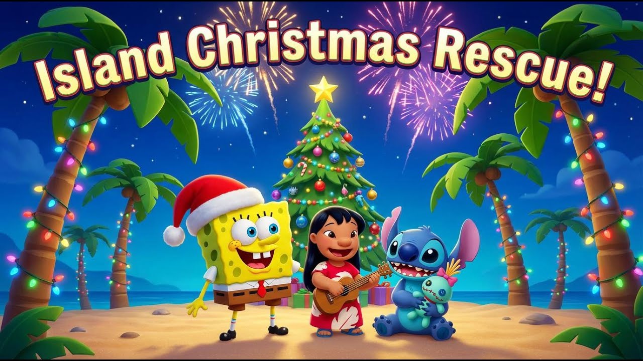 SpongeBob, Lilo & Stitch Island Christmas Rescue 🏝️🎄 - YouTube