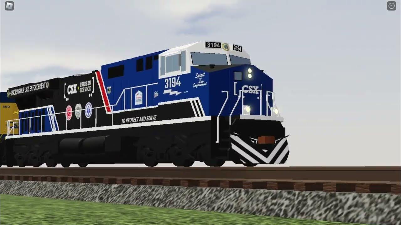 Southline District RO-Scale CSX 3194 and PRLX 4832 SD70ace - YouTube