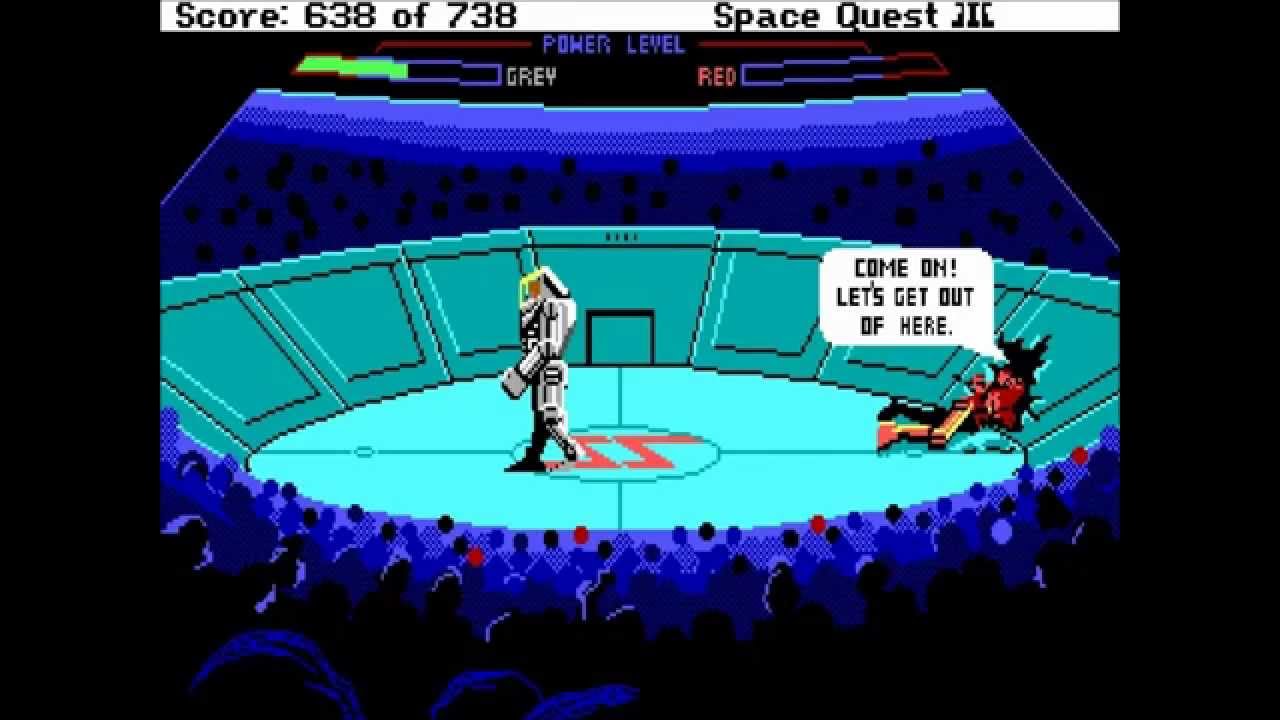 let's play space quest 3: [6/6]: roger's arena debut - YouTube