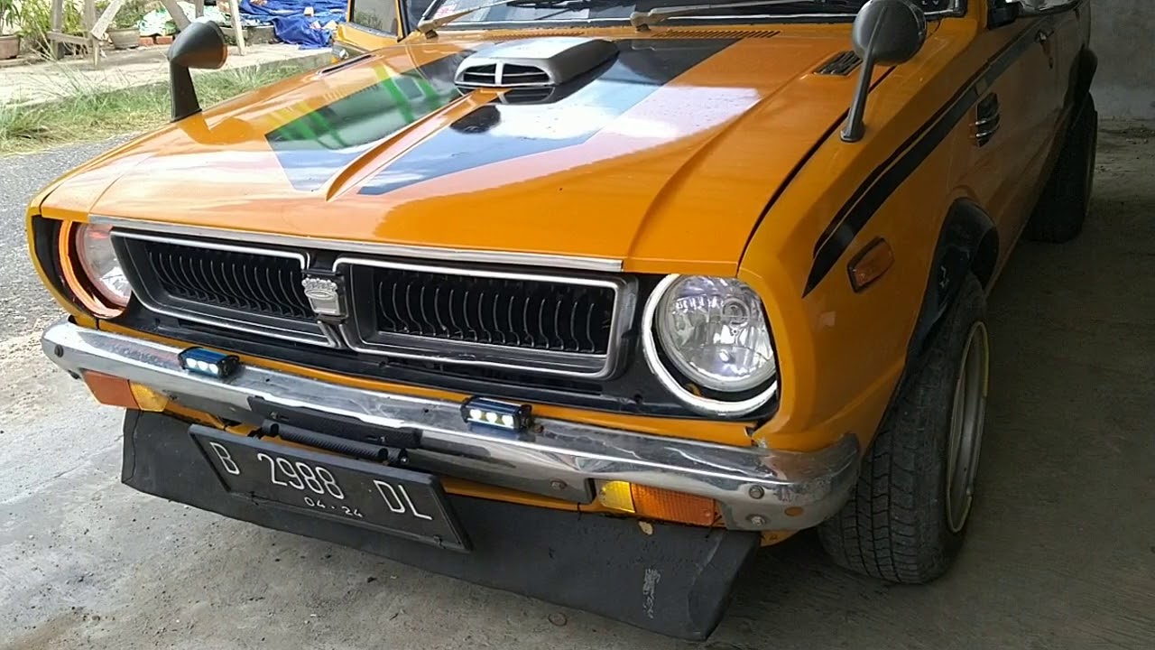A la hellcat headlight on JDM Legend Corolla KE30 - YouTube
