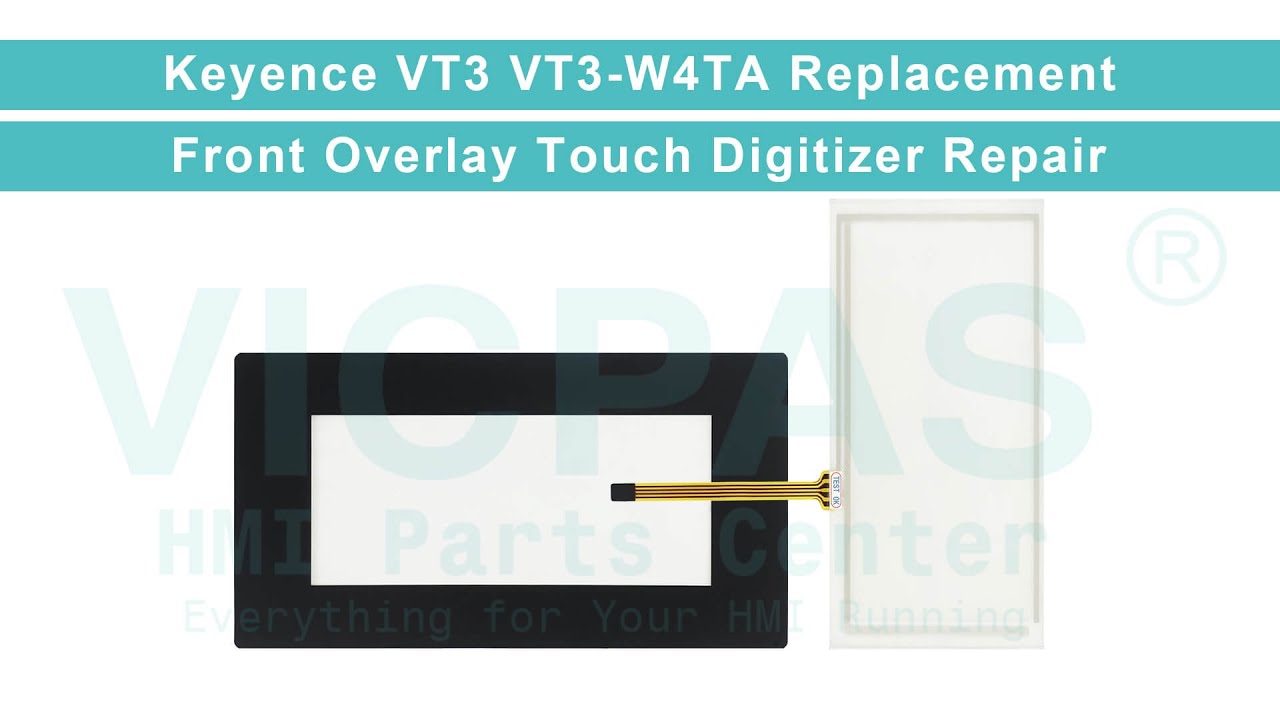 Keyence VT3 VT3-W4TA Front Overlay Touch Screen Panel Repair ...