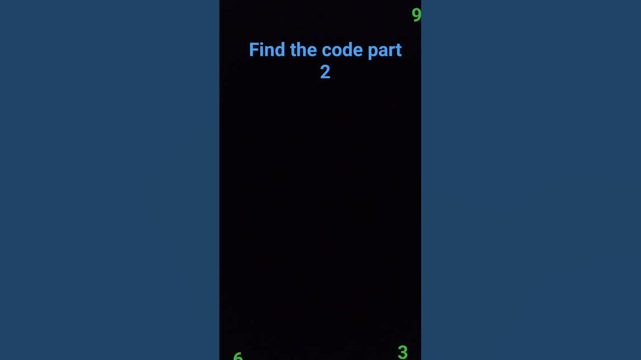 find the code part 2 - YouTube
