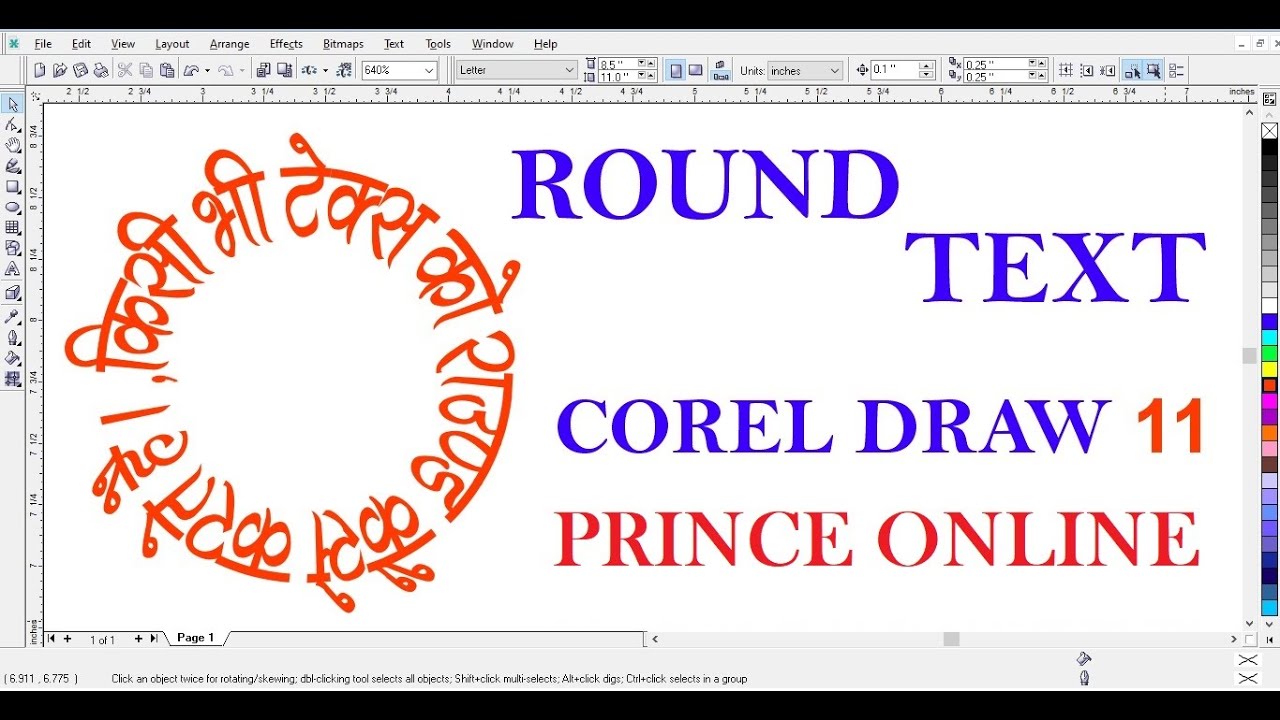 Round Text 360 Degree Logo in Corel Draw || Easy Tips And Tricks in ...