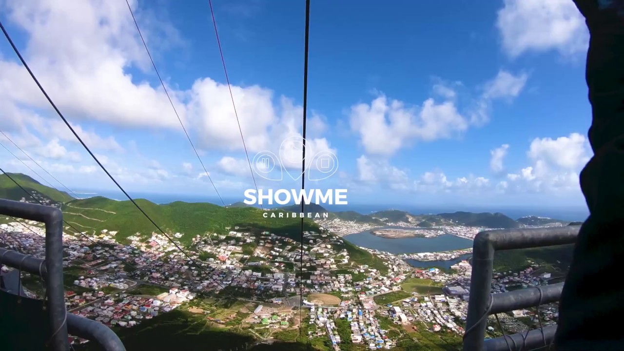 Worlds steepest zip line! Where? On St Maarten in the Caribbean. - YouTube
