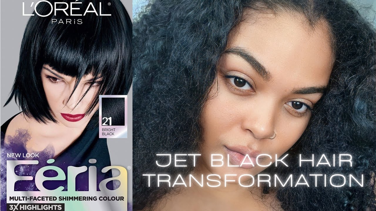 My New Hair Color: L'Oreal Paris Feria Starry Night - YouTube