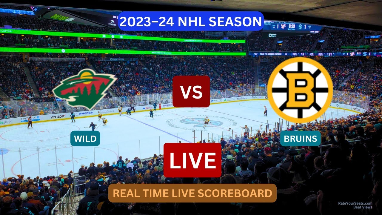 Boston Bruins Vs Minnesota Wild LIVE Score UPDATE Today Hockey 2023-24 ...