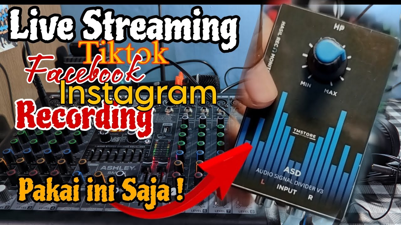 Alat Rekam Dari Mixer Ke Hp, Audio Signal DIVIDER | Live Streaming ...
