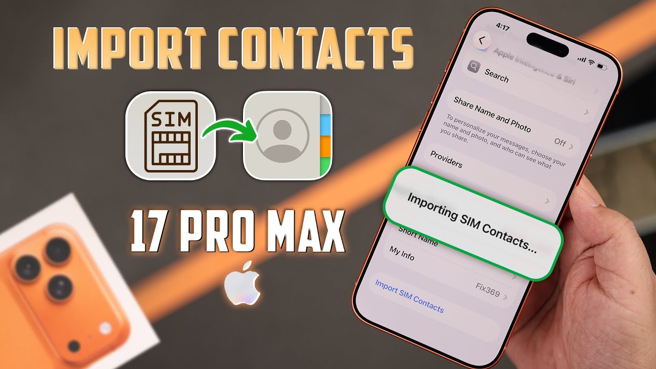 How to Import Contacts from SIM card to iPhone 17 Pro Max! [Transfer ...