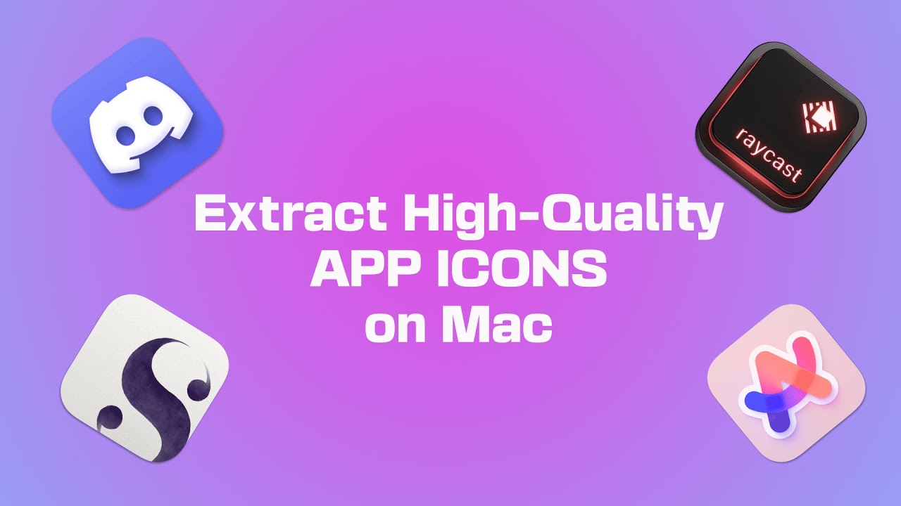 How to Extract HIGH QUALITY App Icons from ANY Mac App! - YouTube